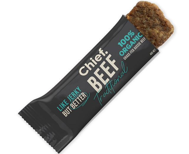 Chief Grass Fed Beef Bar - Traditional Beef 40g – Jivita.com.au